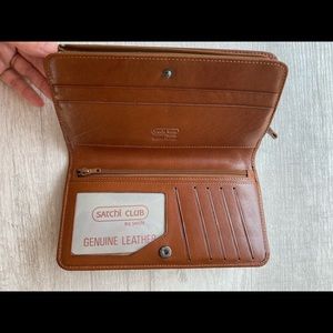 satchi club | Bags | Vintage Satchi Club Genuine Leather Wallet New ...